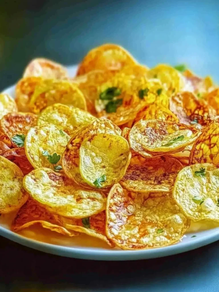 Kohlrabi-Chips mit Curry für einen gesunden Snack